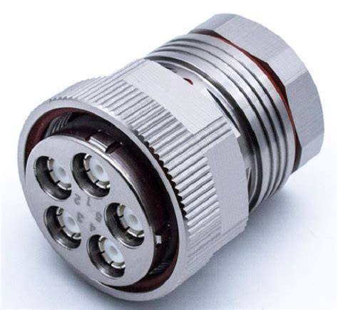 Mq5 Plug Coaxial For Sf14 Solder Type Rf Mq Series Circular Connector