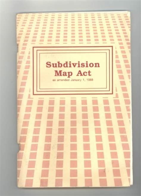 California Subdivision Map Act
