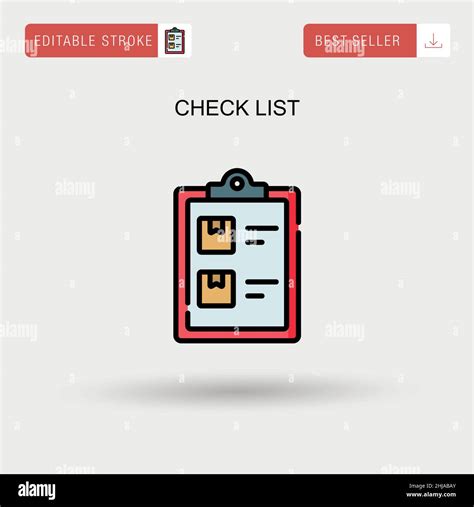 Check List Simple Vector Icon Stock Vector Image Art Alamy