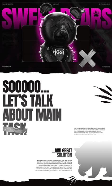 landing page nft collection blockchain behance