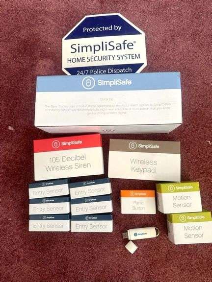 Simplisafe Security System Wireless Siren Wireless Keypad Entry