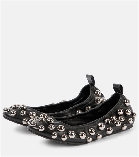 Belna Leather Ballet Flats In Black Isabel Marant Mytheresa