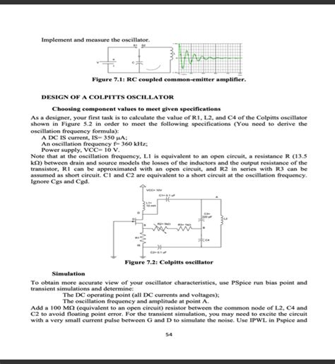 Sinusoidal Oscillators Objective In This Experiment
