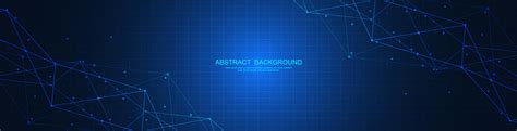 추상적인 다각형 배경과 점과 선을 연결하는 웹 사이트 헤더 또는 배너 디자인 글로벌 네트워크 연결 텍스트에 대한 신경질 배경과 공간을 가진 디지털 기술 웹 디자인에 대한