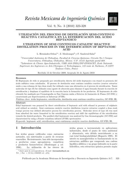 Pdf Utilization Of Semi Continuos Catalitic Reactive Distillation Process In The