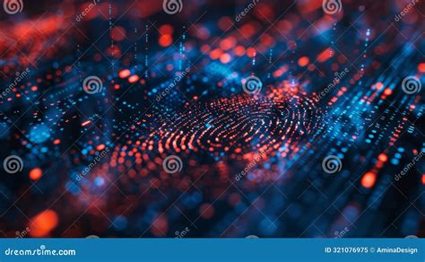 Fingerprint Scanning Identification System Biometric Authorization And Business Security