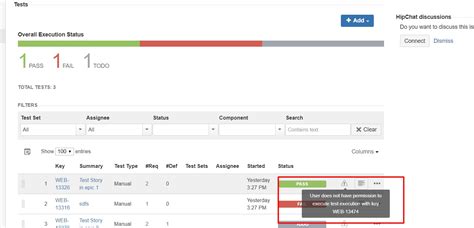 Xray 2407 User Gets A Misleading Message If He Tries To Execute A Test When The Test Execution