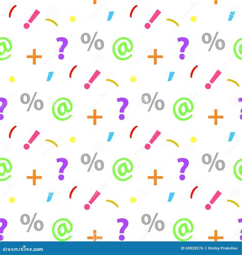 Vector Punctuation Marks Stock Vector Illustration Of Symbol 69020276