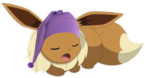 Chloes Eevee Yawning In A Nightcap By Fieryunikitty On Deviantart