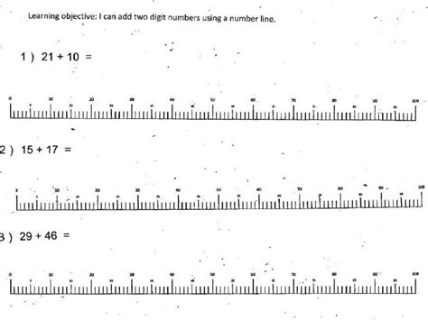 Addition Of Two Digit Numbers Using A Numberline To Teaching Resources