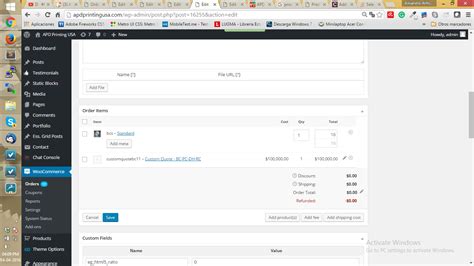 Php Select Product Variations On Order Creation From Backend
