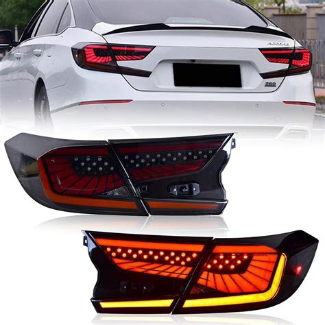 Atdk Group Full Led Starry Tail Lights Assembly For 10th Gen Honda Accord 2018 2019