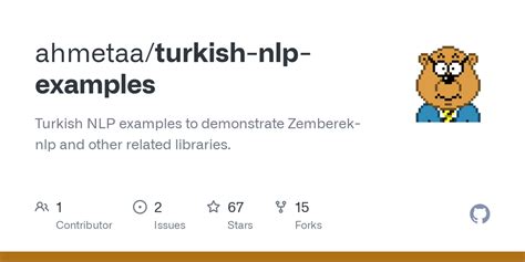Github Ahmetaaturkish Nlp Examples Turkish Nlp Examples To Demonstrate Zemberek Nlp And
