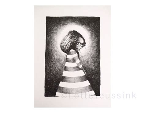 Gothic Girl Illustration Surreal Mystical Original Lithography Fantasy Fairytale Lowbrow Folk