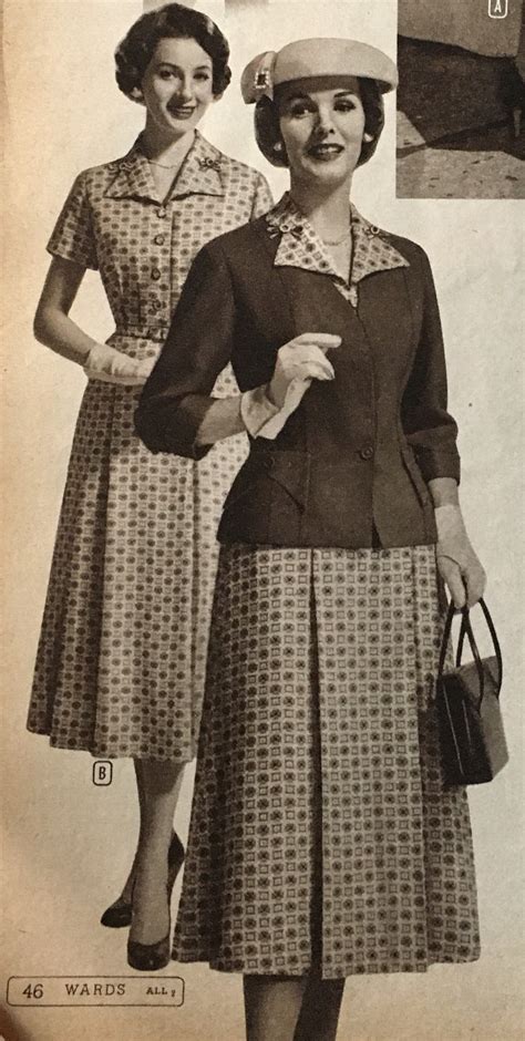 1950s Mature Women Fashion Mrs Clothing
