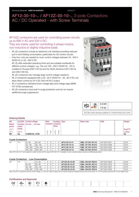 Abb Contactor Wiring Diagram Wiring Flow Schema