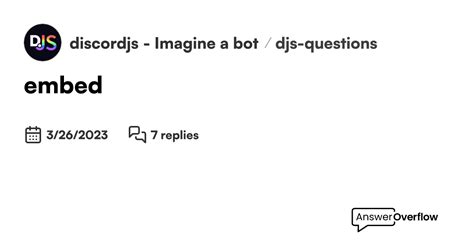 Embed Discordjs Imagine An App