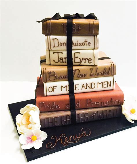 Book Library Themed Cake Delivery Los Angeles