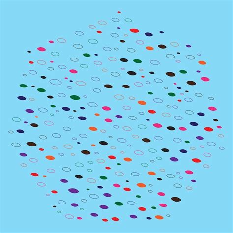 Premium Vector Colorful Ellipse Dot Shape And Outline Background