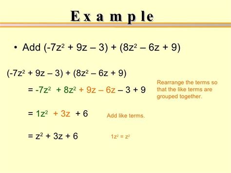 operations on polynomials