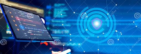 Programmer Manually Working With Program Code On A Computer At Night In