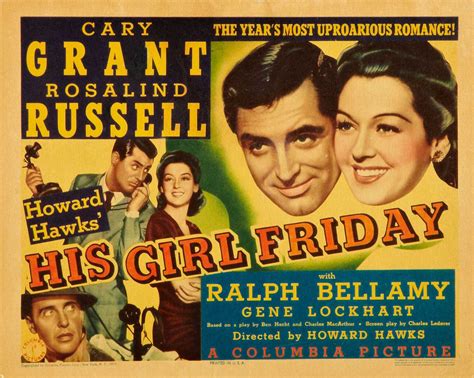 His Girl Friday And The Women New Beverly Cinema