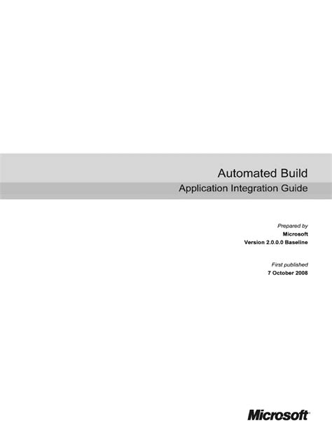 Fillable Online Automated Build Application Integration Guide Download Center Fax Email Print