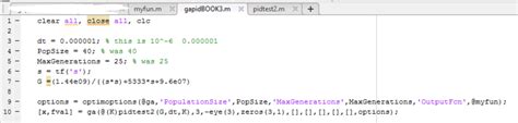 How Can I Get Genetic Algorithm Produced Pid Values To Work In Simulink