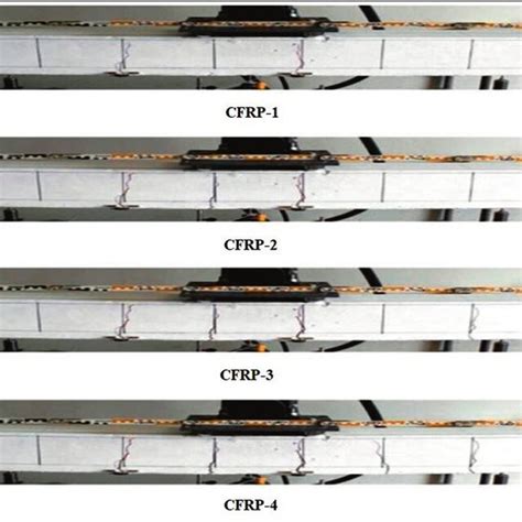 Retrofitted Beam Crack Pattern For Cfrp Beam Download Scientific Diagram