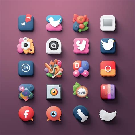 Pacote De Logos De Redes Sociais Foto Premium