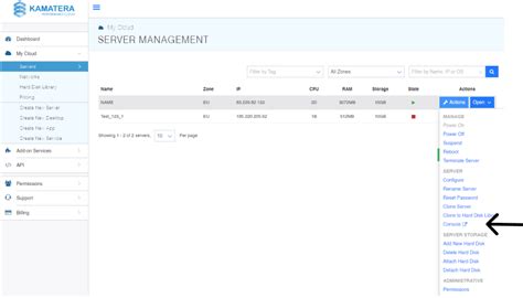 How Do I Connect To The Server S Console Kamatera