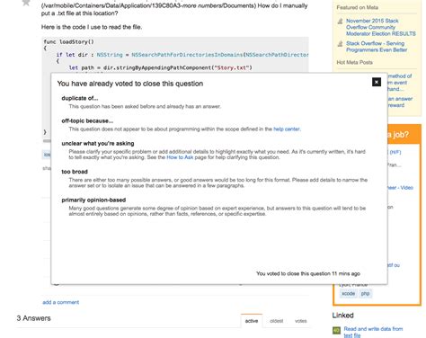 I Voted To Close A Question As Duplicate Then My Vote And The Comment Disappeared Meta Stack