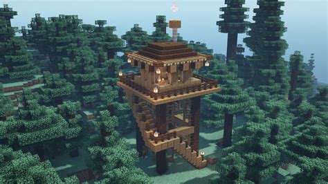 Minecraft Fire Lookout Tower Minecraft Fire Lookout Ideas Fire