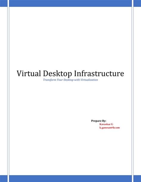 Vdi Vmware Horizon View Ppt