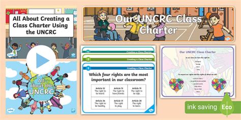 Uncrc Creating A Class Charter Cfe First Level Resource Pack