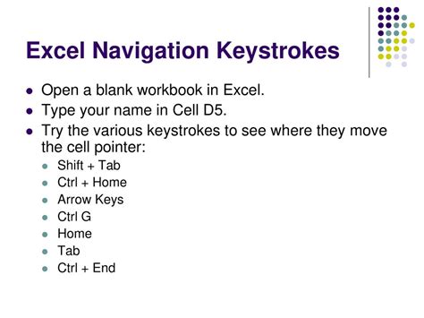 Excel Navigation Ppt Download