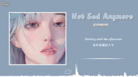 日推歌单舒缓英文这首歌唱的是释怀还有解脱Not Sad Anymore 吹瓶子的泡泡 吹瓶子的泡泡 哔哩哔哩视频