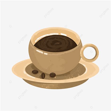 미식가 커피 일러스트 갈색 찻잔 무료 미식가 커피 콩 Png 일러스트 및 Psd 이미지 무료 다운로드 Pngtree