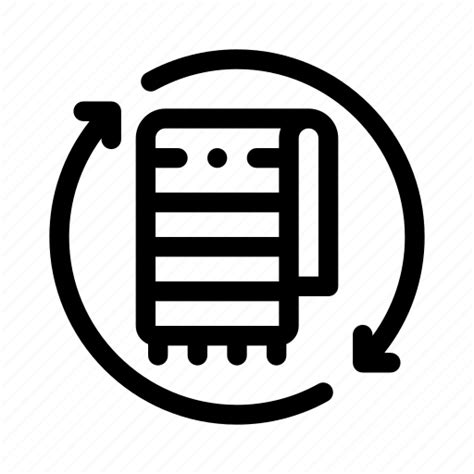 Towel Sustainable Ecology And Environment Recycling Reuse Icon