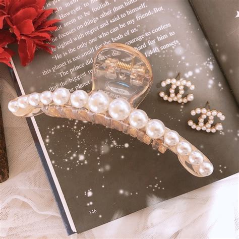 더루비 진주집게핀 큐빅집게핀 투명집게핀 긴머리집게핀 헤어집게핀 머리핀 헤어핀 리본 반머리집게핀 올림머리집게핀 당고머리집게핀 리본집게핀 진주큐빅집게핀 고급스러운집게핀 아크릴집게핀