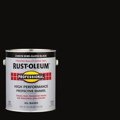 2 Pack Black Rust Oleum Professional High Performance Semi Gloss