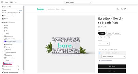 overview of the shopify 2 0 subscription widget recharge