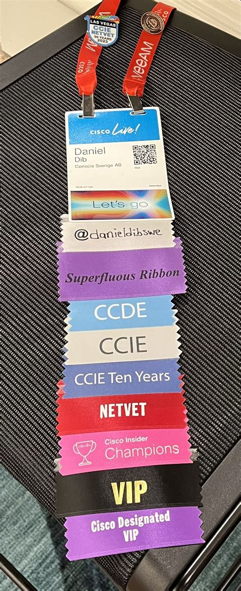 Daniel Dib On Twitter Thats One Colorful Badge Cant Believe Its Been 10 Years As A Ccie