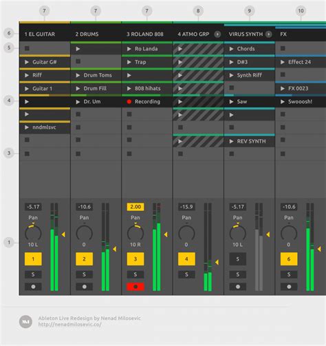 Ableton Live Redesign Audio User Interface Process And Case Study