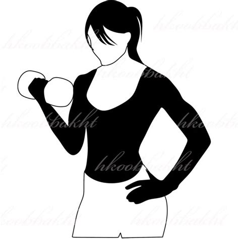 خرید و قیمت دانلود طرح وکتور زن بدنساز با لباس های ورزشی و در حال وزنه
