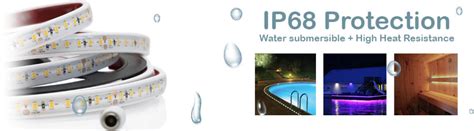 Sauna Ip68 Led Strip Lights High Temp And Water Submersible