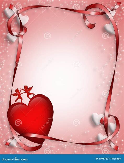 Valentines Page Border Landscape