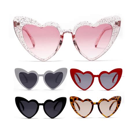 Heart Sunglasses Women Brand Cat Eye Sun Glasses R Grandado