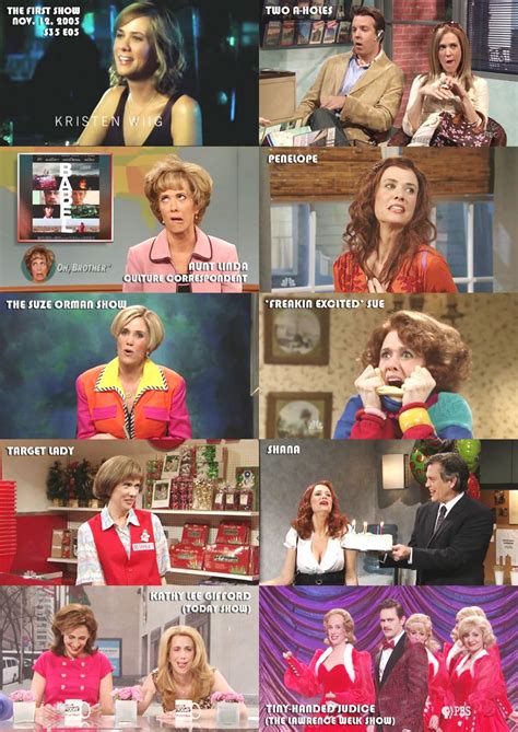 Kristen Wiig Snl Characters Televisión Humor The Crew