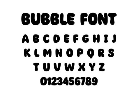 Bubble Font Bubble Script Font Bubble Alphabet Bubble Letters Svg Retro Bubble Font Bubble